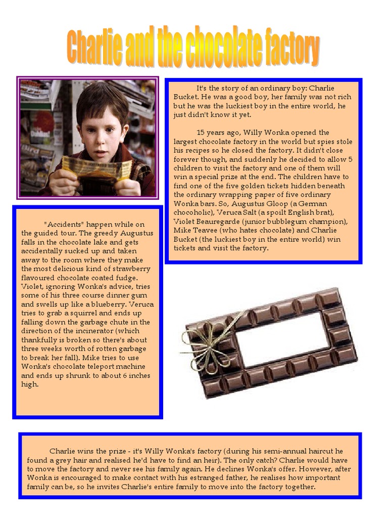 Charlie and the Chocolate Factory Summary | PDF