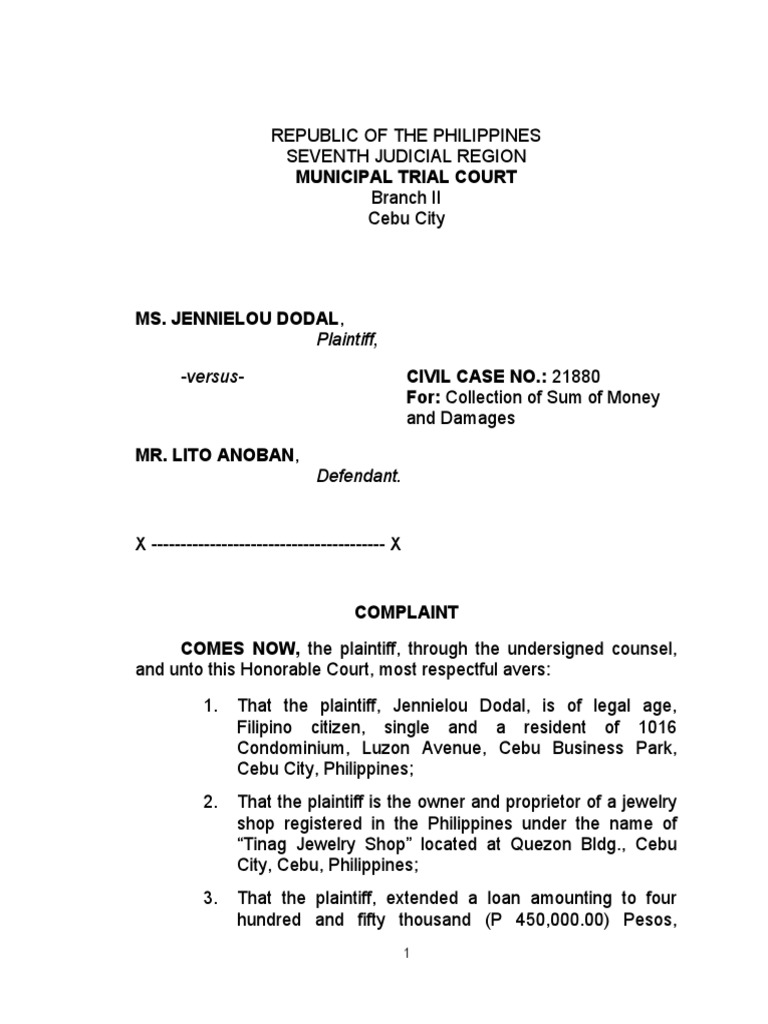 COMPLAINT Plaintiff Revised | PDF | Affidavit | Perjury