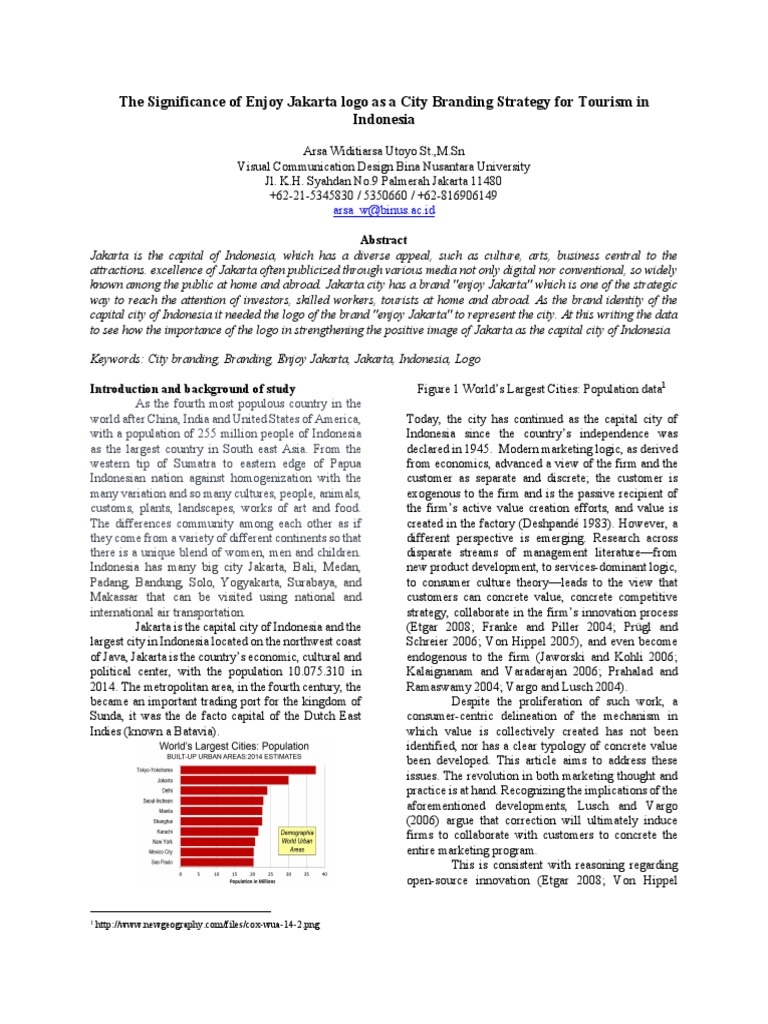 The Significance of Enjoy Jakarta Logo As A City Branding Strategy For ...