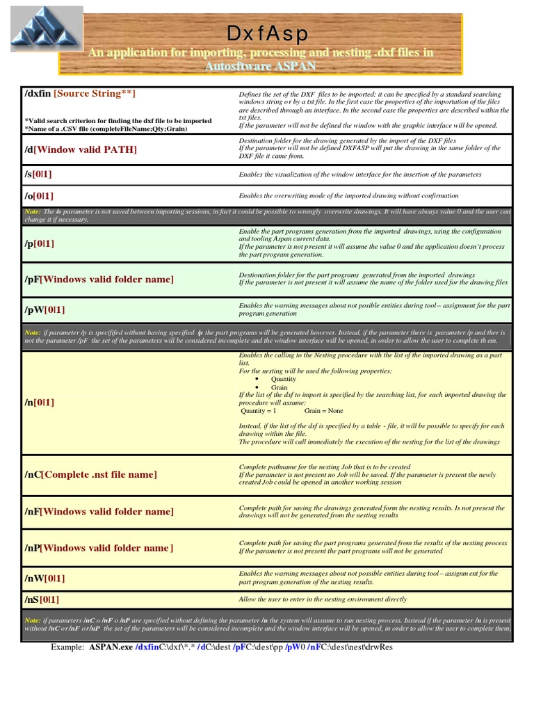 DocDxfAspEng ASPAN | PDF | Directory (Computing) | Computer File