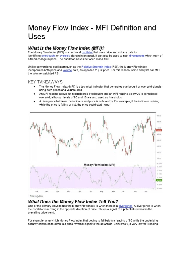 Money Flow Index | PDF