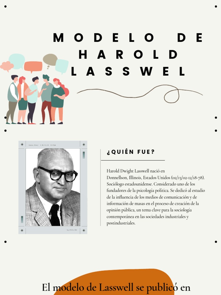 Harold Lasswell | PDF | Medios de comunicación en masa | Comunicación