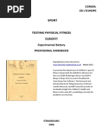 Normative Data for 30m Sprint Test | PDF