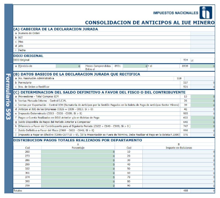 Formulario 593 v2 | PDF