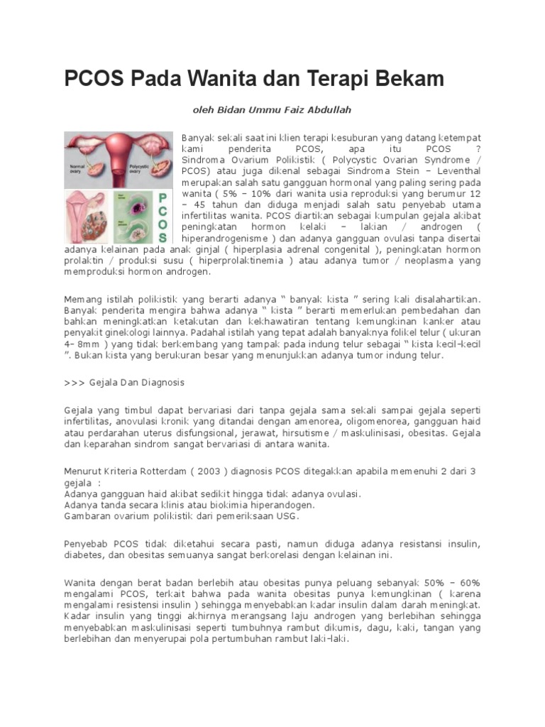 PCOS Pada Wanita Dan Terapi Bekam | PDF