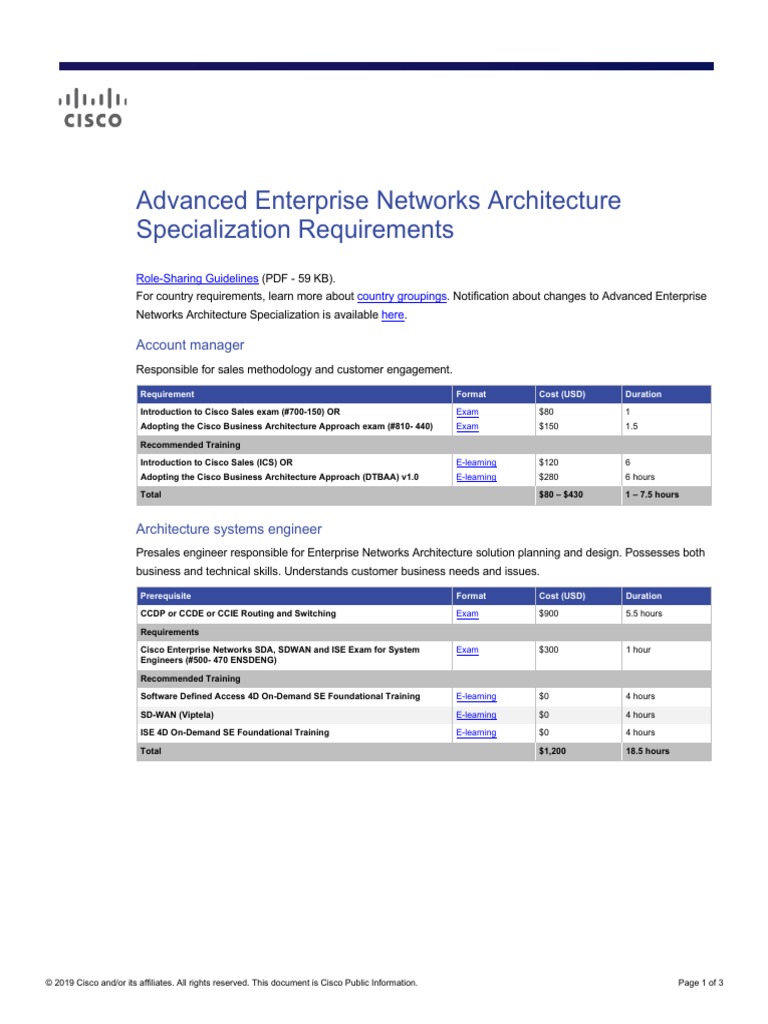 Adv Ent Net Arch Spec Partner Req | PDF | Information Technology | Computing