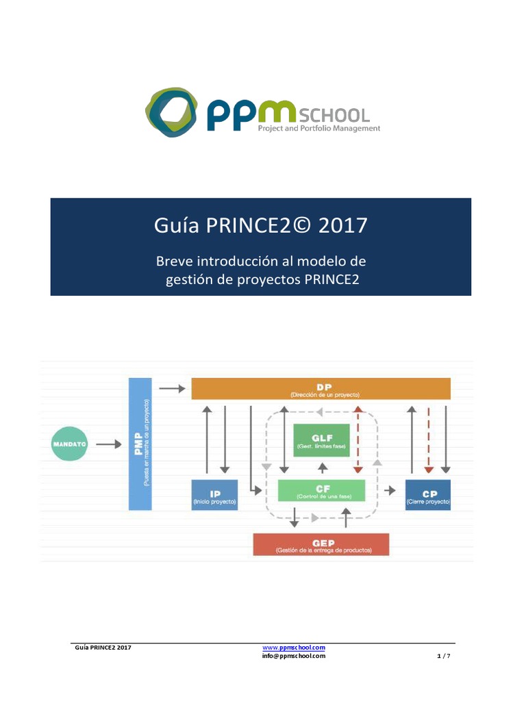 Guía PRINCE2 2017 v2 | PDF | Gestión de proyectos | Planificación