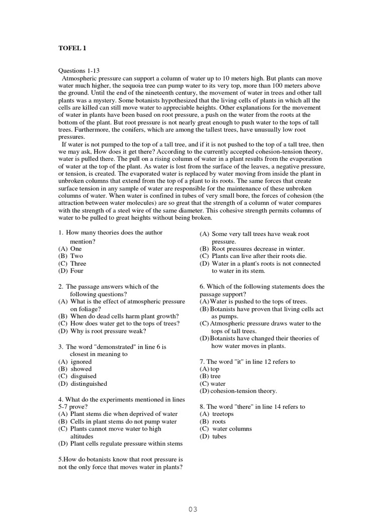 Latihan 01 | PDF | Trees | Water