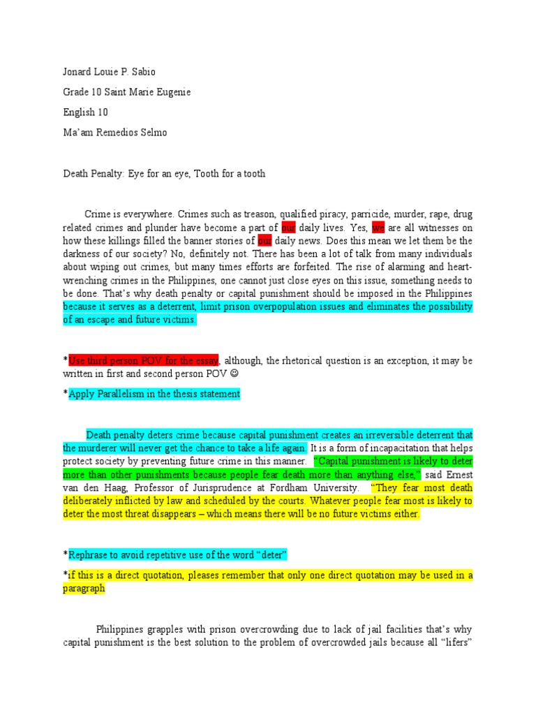 English Complilation Persuasive Text | PDF | Prison | Artificial ...