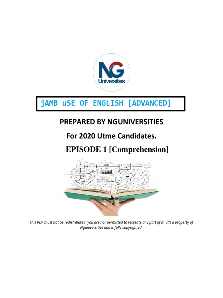 Jamb Use of English Advanced PDF 1 3 | PDF | Part Of Speech | English ...