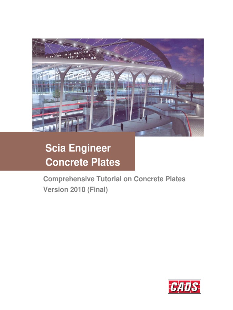 Plate Tutorial Scia2010 Final 290310 | PDF | Deformation (Engineering ...