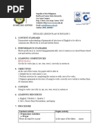 Explicit Teaching Lesson Plan in English | PDF | Verb | Lesson Plan