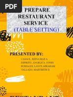 LQA Restaurant Standards | PDF | Waiting Staff | Tableware