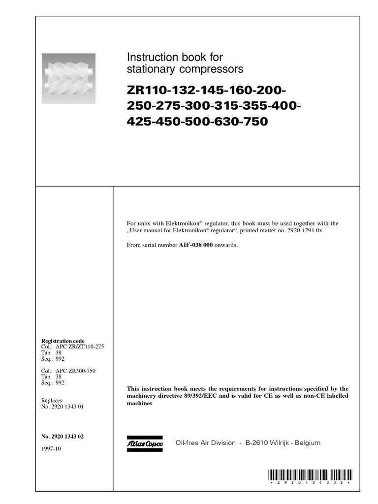 ZR110-750 Instructionbook | PDF | Menu (Computing) | Valve