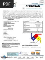 Ficha Técnica Citrosan | PDF | Química | Biología