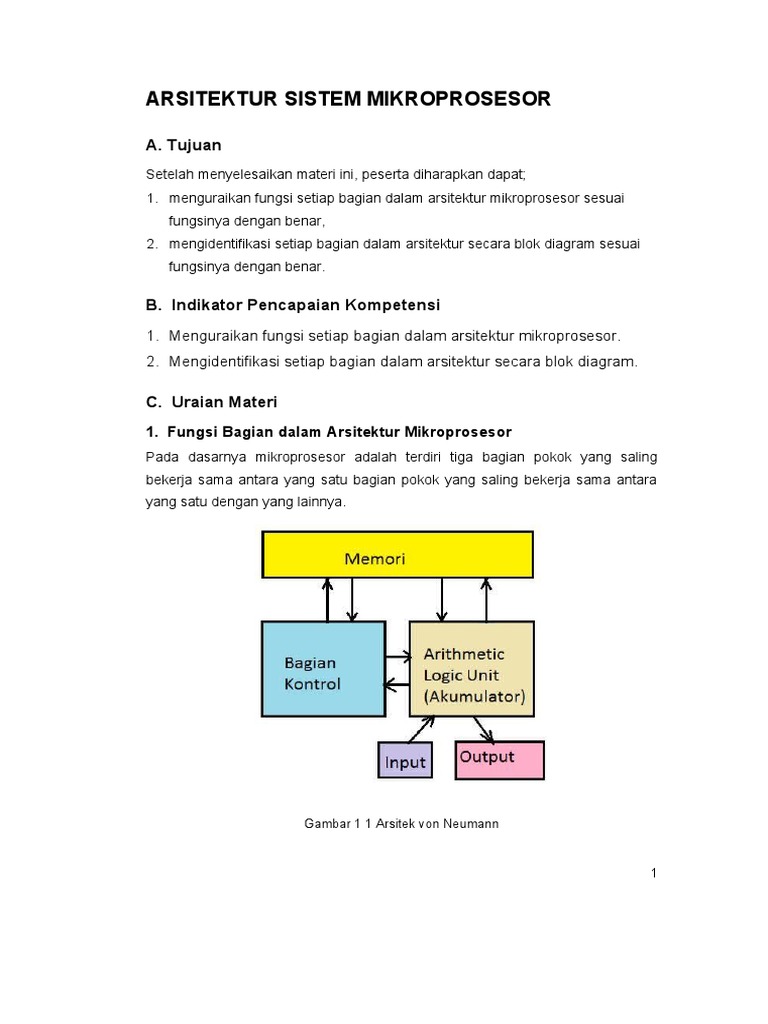 Arsitektur Sistem Mikroprosesor z80 | PDF
