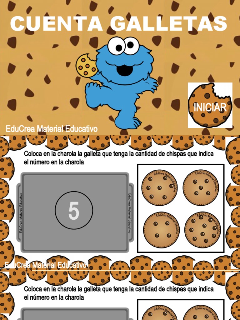 Actividad de Conteo con Galletas | PDF | Cocina, comidas y vino