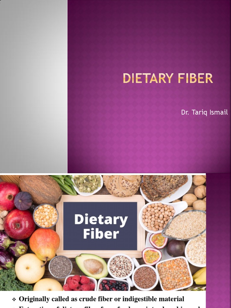 Dietray Fibers Complete Lecture Pdf Dietary Fiber Diet And Nutrition