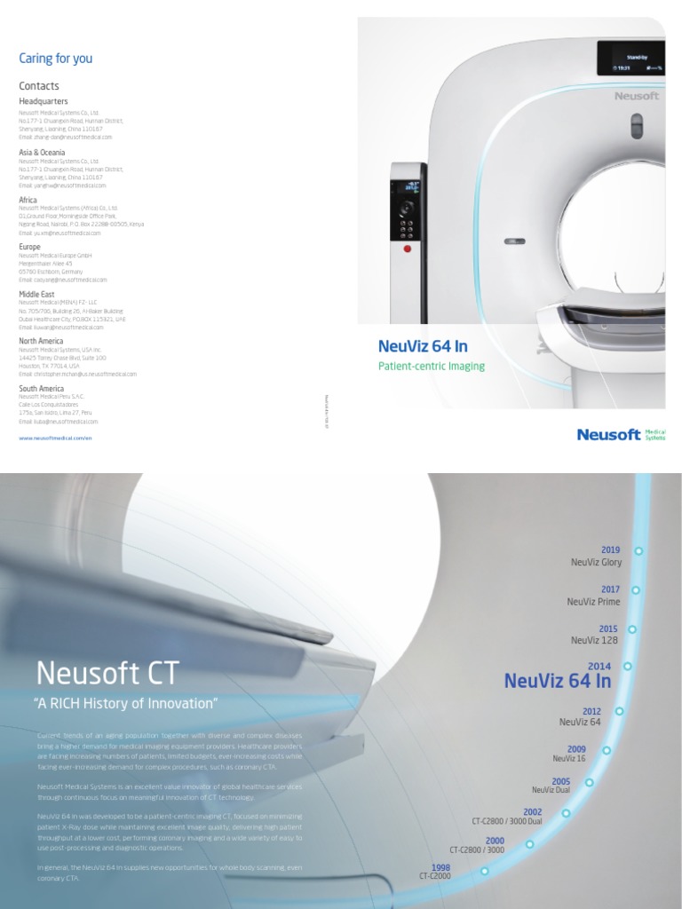 Folleto NeuViz 64 in | PDF | Ct Scan | Heart