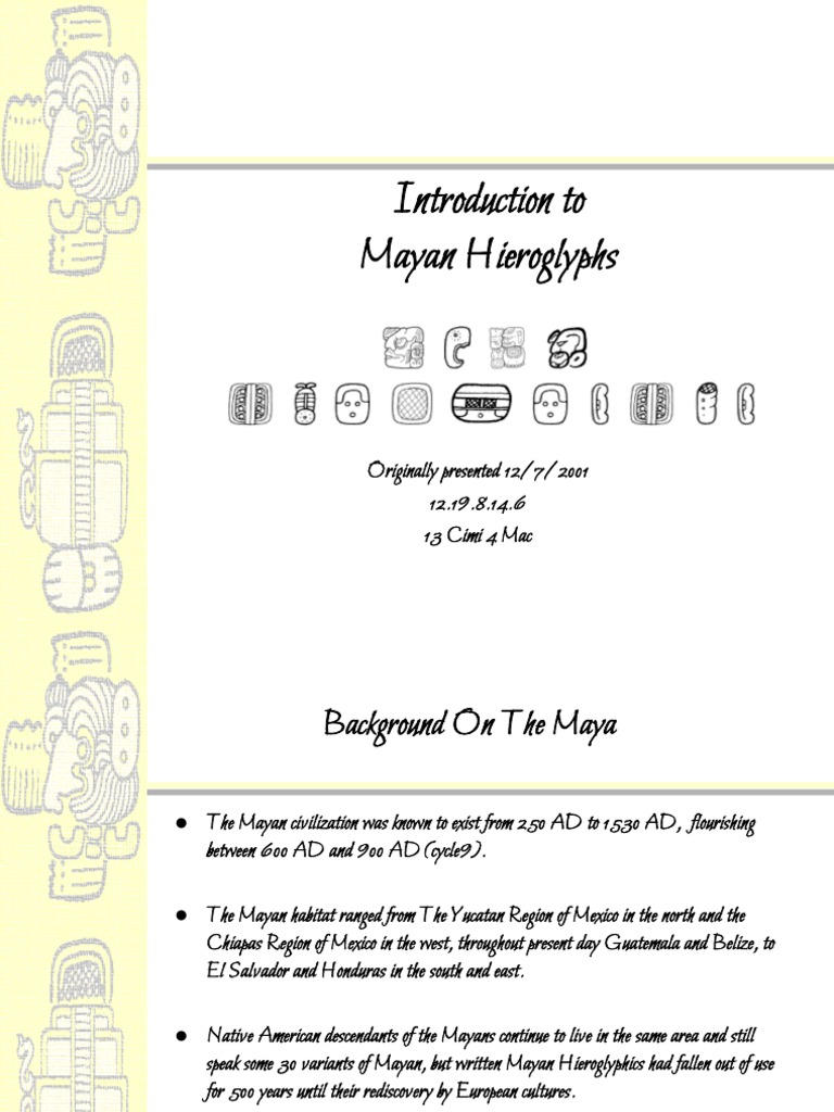 Mayan Hieroglyph Presentation 2021 Update | PDF | Maya Civilization ...