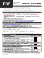 CDMA Birth Corrections Application Form Birth Details | PDF | Birth ...