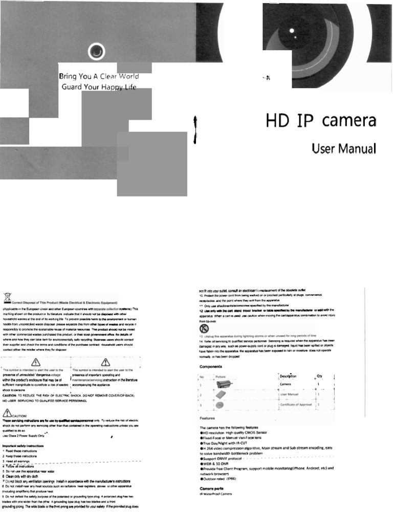 HD IP Camera User Manual | Download Free PDF | Computer Mediated Communication | Network Protocols