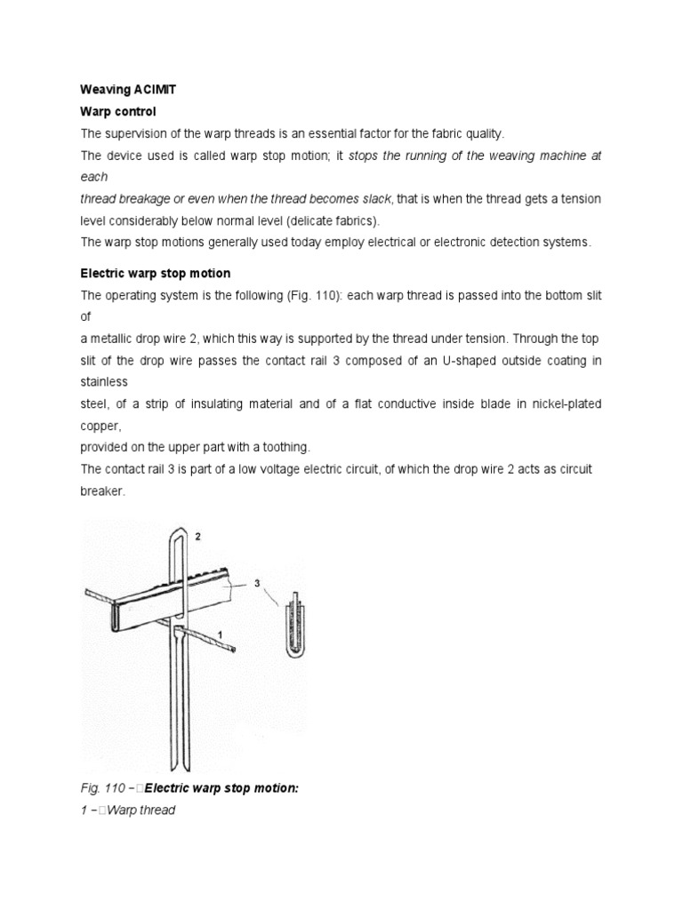 Advanced Warp Stop Motion Guide | PDF | Yarn | Weaving