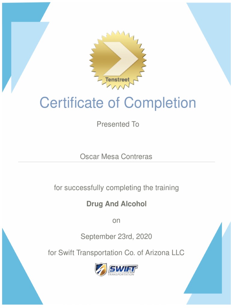 Drug and Alcohol Cert | PDF