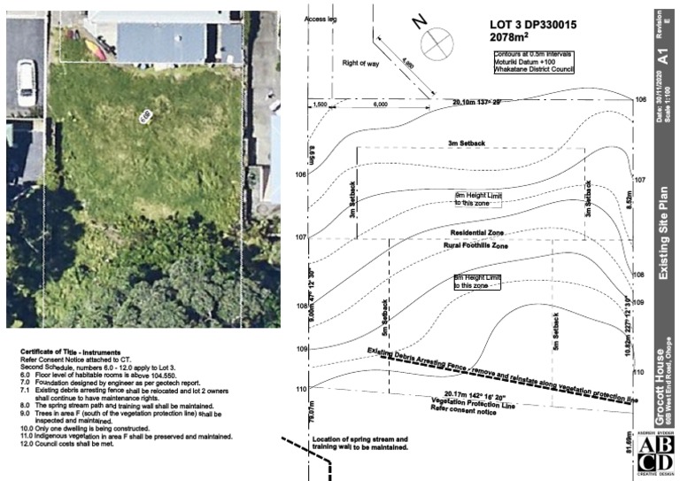 A1 Existing Site Plan | PDF | Economic Sectors | Nature