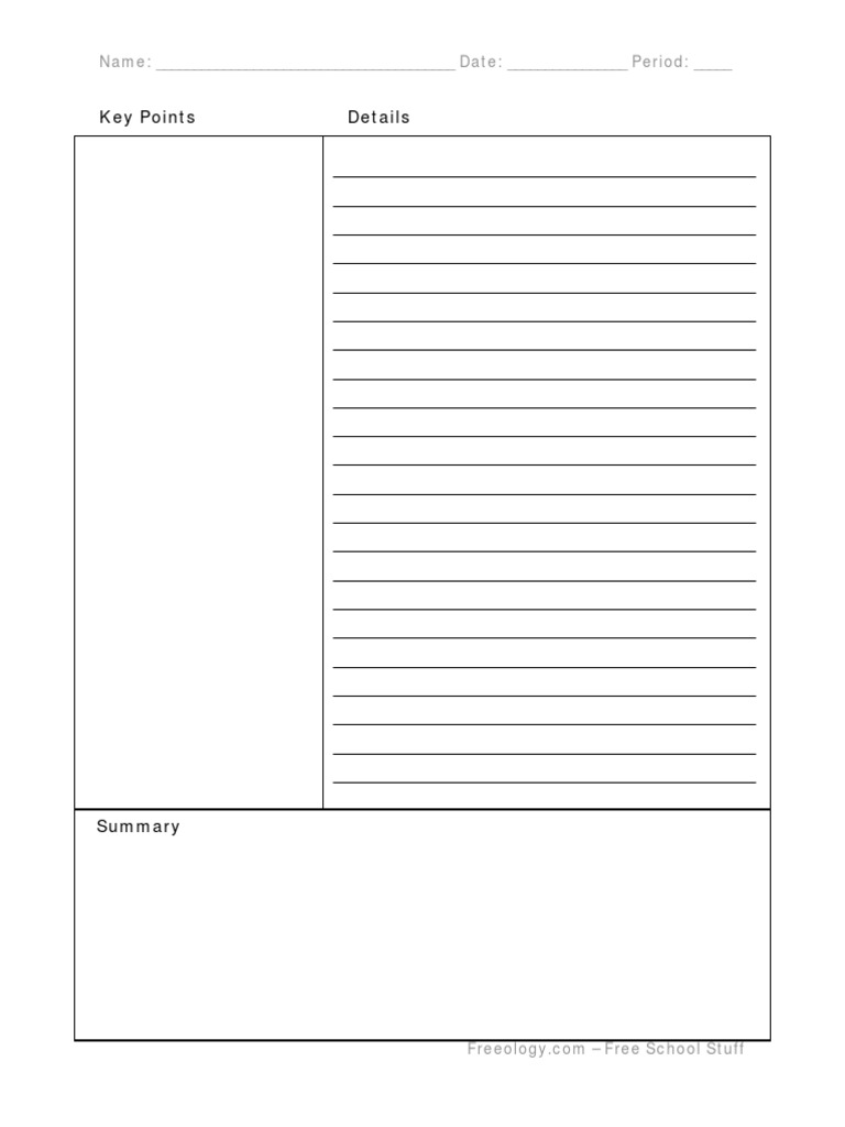 Cornell Notes Chapter 2 | PDF