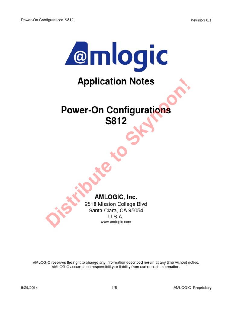 S812 Power-On Configurations User Guide 20140820skynoon | Download Free ...