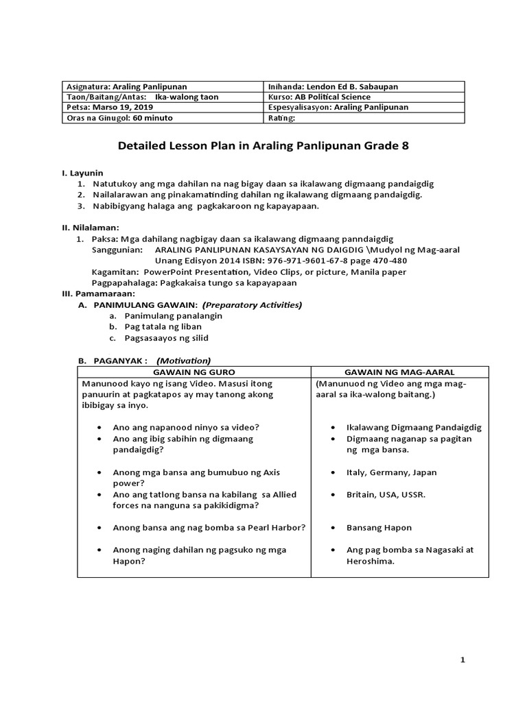 LPsa AP GRADE 8 | PDF