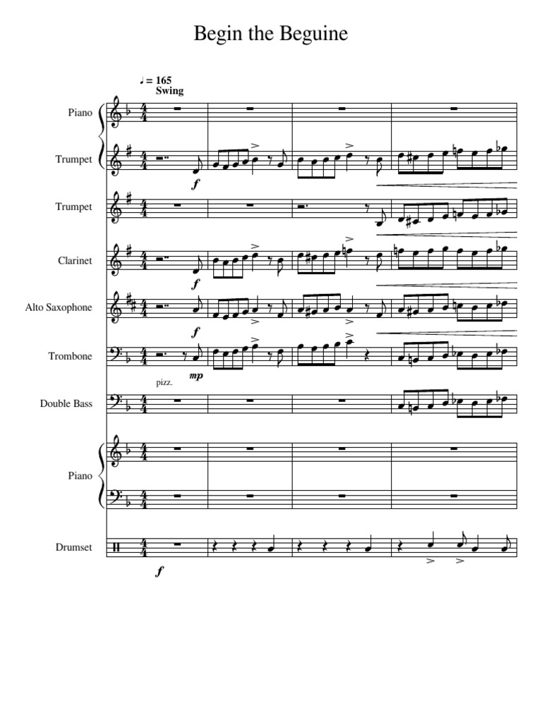 Begin The Beguine | PDF | Modernism (Music) | Musical Compositions