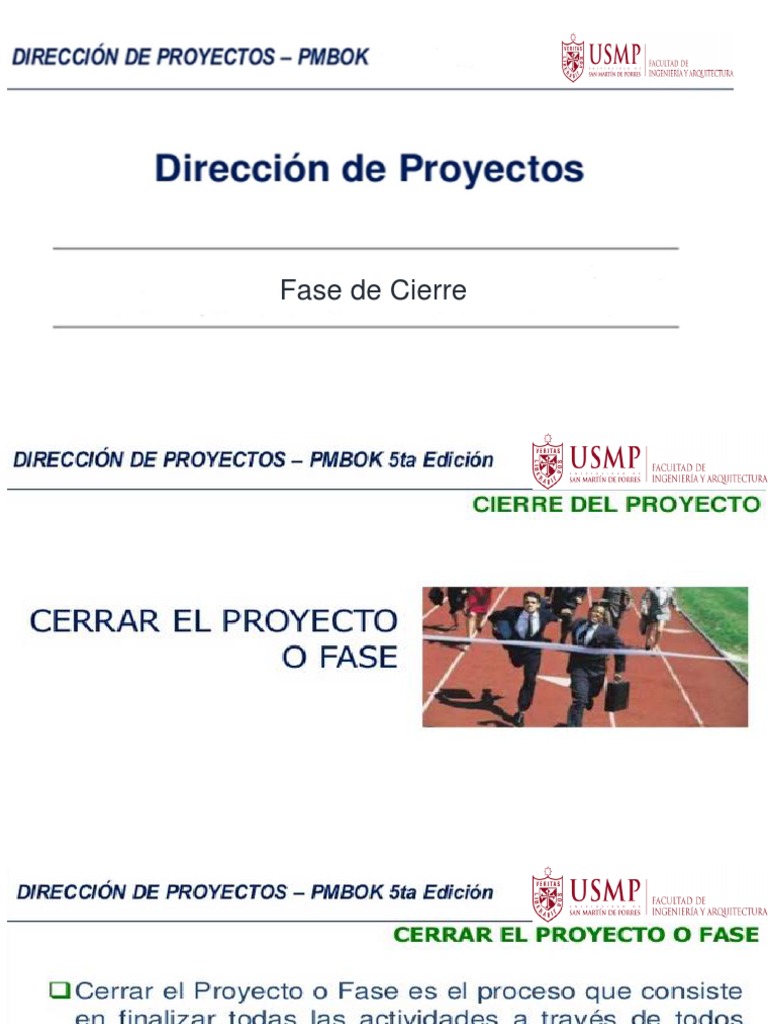 Fase de Cierre | PDF