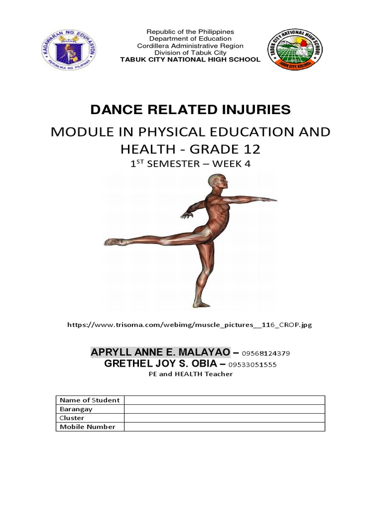 Module in Physical Education and Health - Grade 12: Dance Related ...