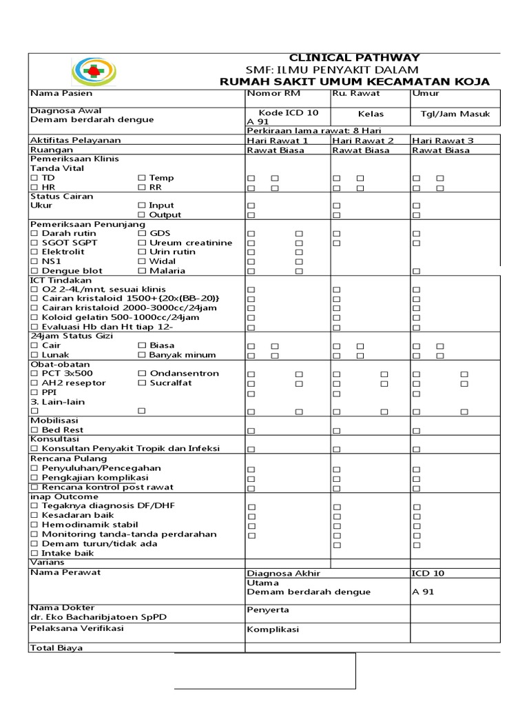 Clinical Pathway DHF Dewasa | PDF
