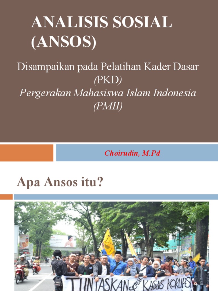 Analisis Sosial Ansos Pmii | PDF