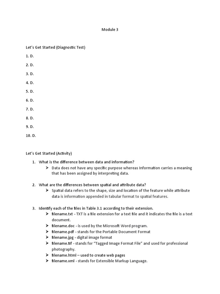 GIS Module 3 | PDF | Metadata | File Format
