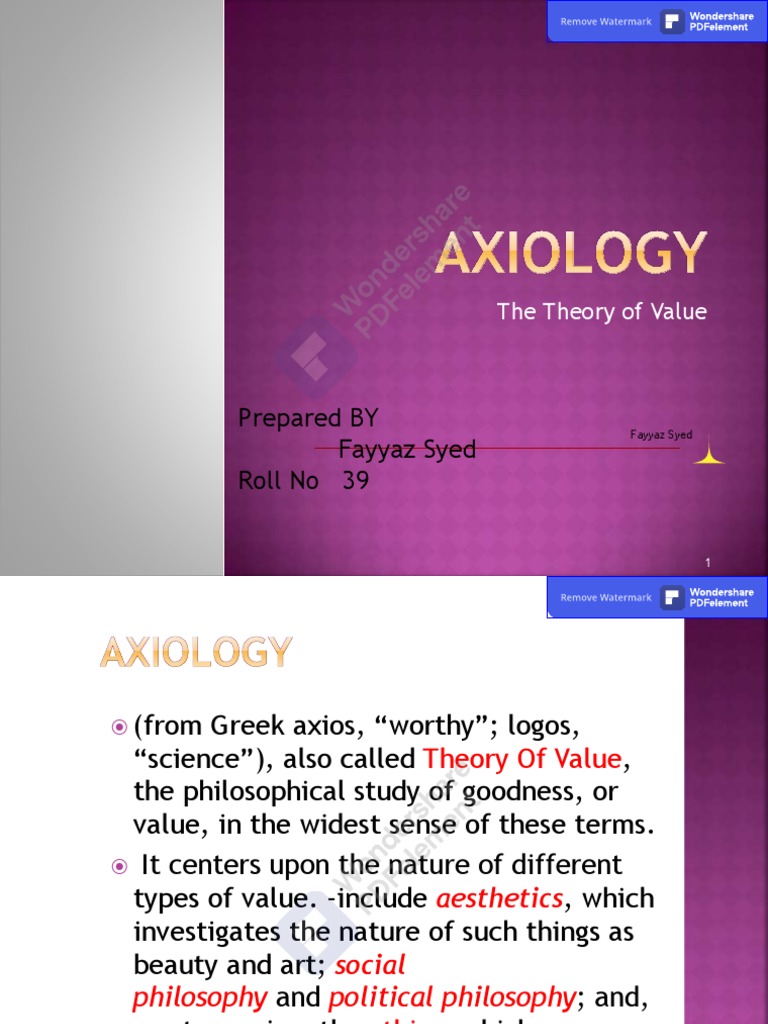 Axiology Assignment | PDF | Aesthetics | Value (Ethics)