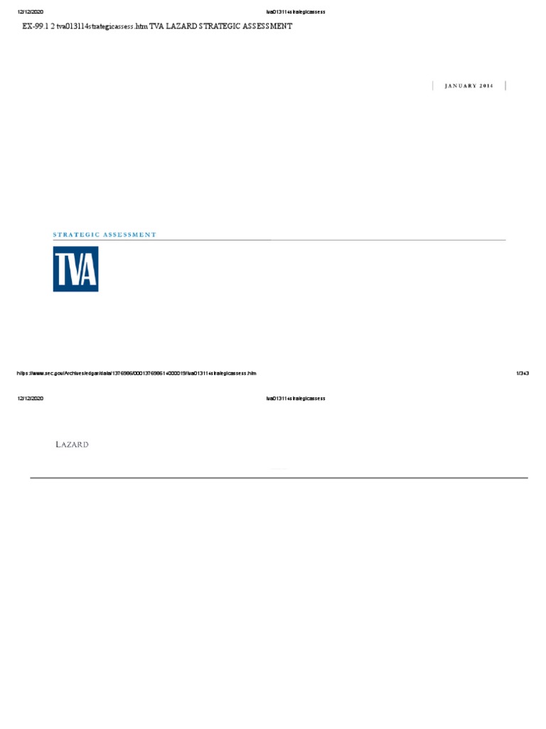 TVA Discussion Material | PDF | Tennessee Valley Authority | United ...