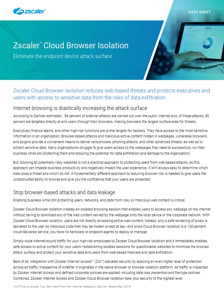 Zscaler Cloud Browser Isolation | Download Free PDF | Cloud Computing ...