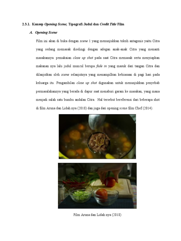 Konsep Opening Scene | PDF | Seni & Disiplin Bahasa