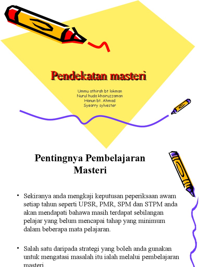 Pendekatan Masteri | PDF