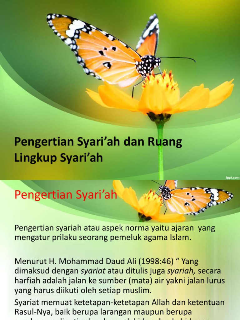 Pengertian Syariah Dan Ruanglingkup Syariah | PDF