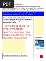 11 Design of Steel Structures MCQs and Answers 2023 | PDF | Bending ...