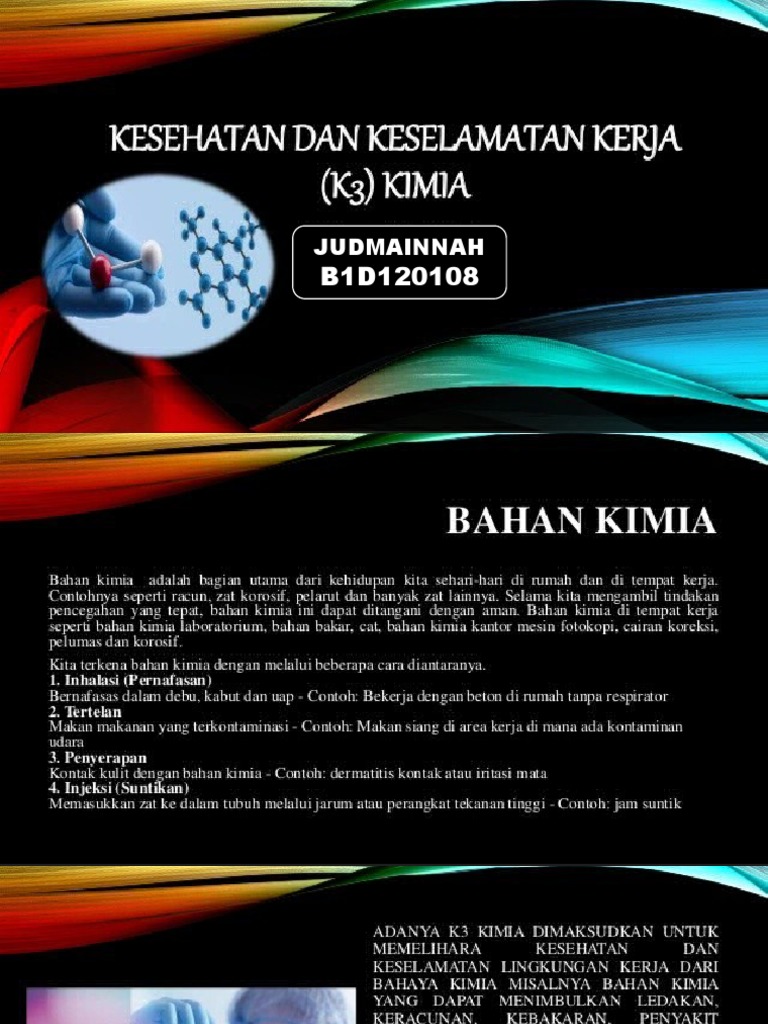 k3 Laboratorium Kimia | PDF