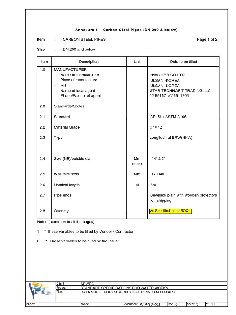 Pages From Data Sheet Sample | PDF | Pipe (Fluid Conveyance ...