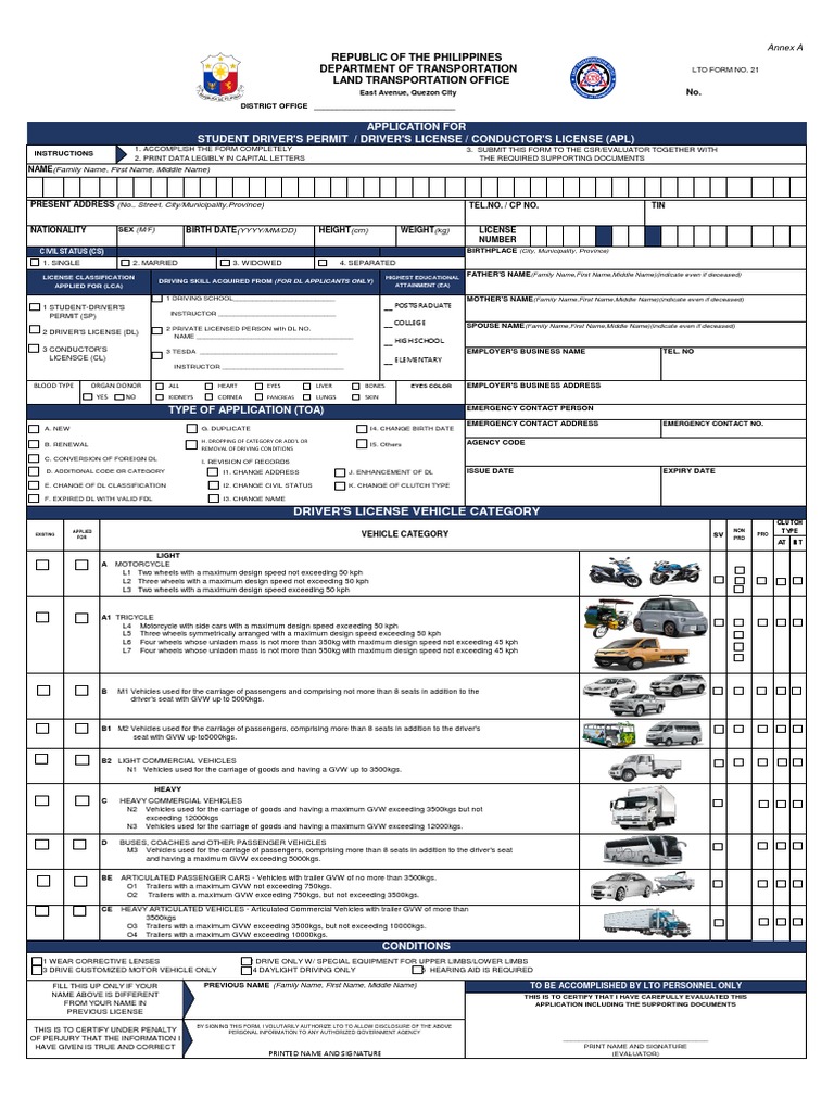Lto Application Form Renewal 2023 - Printable Forms Free Online