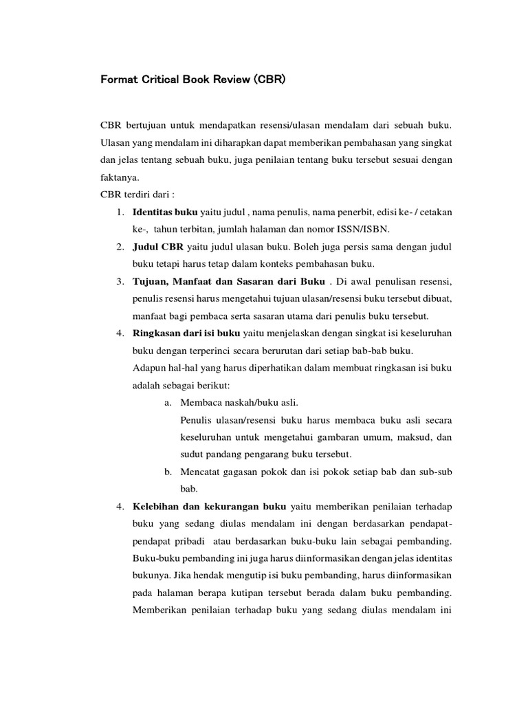 Format Critical Book Review | PDF