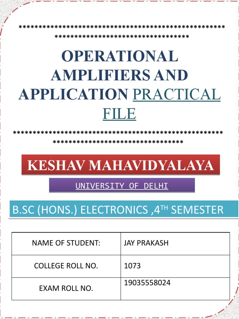 To Design Analog Adder and Subtractor Circuit Using Op Amp. | PDF
